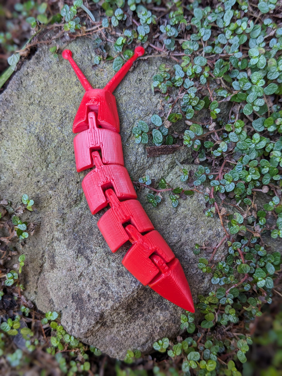 Articulated 3D Printed Slug Magnet! – Adrianna Gluck